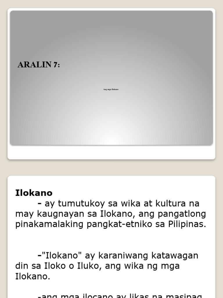 ANG-MGA-ILOKANO | PDF