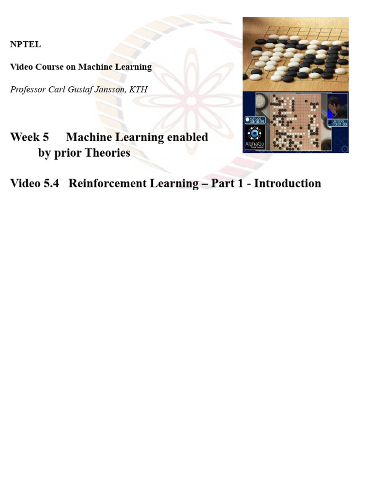 5.4-Reinforcement Learning-Part1-Introduction | PDF | Dynamic Programming | Algorithms And Data ...
