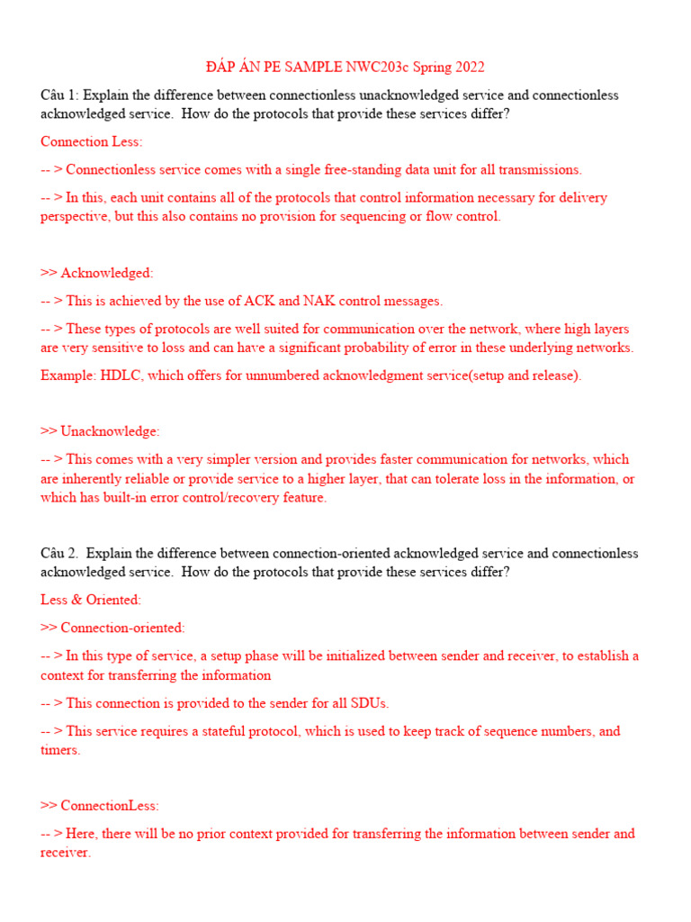 NWC HaTrang | PDF | Transmission Control Protocol | Computer Network