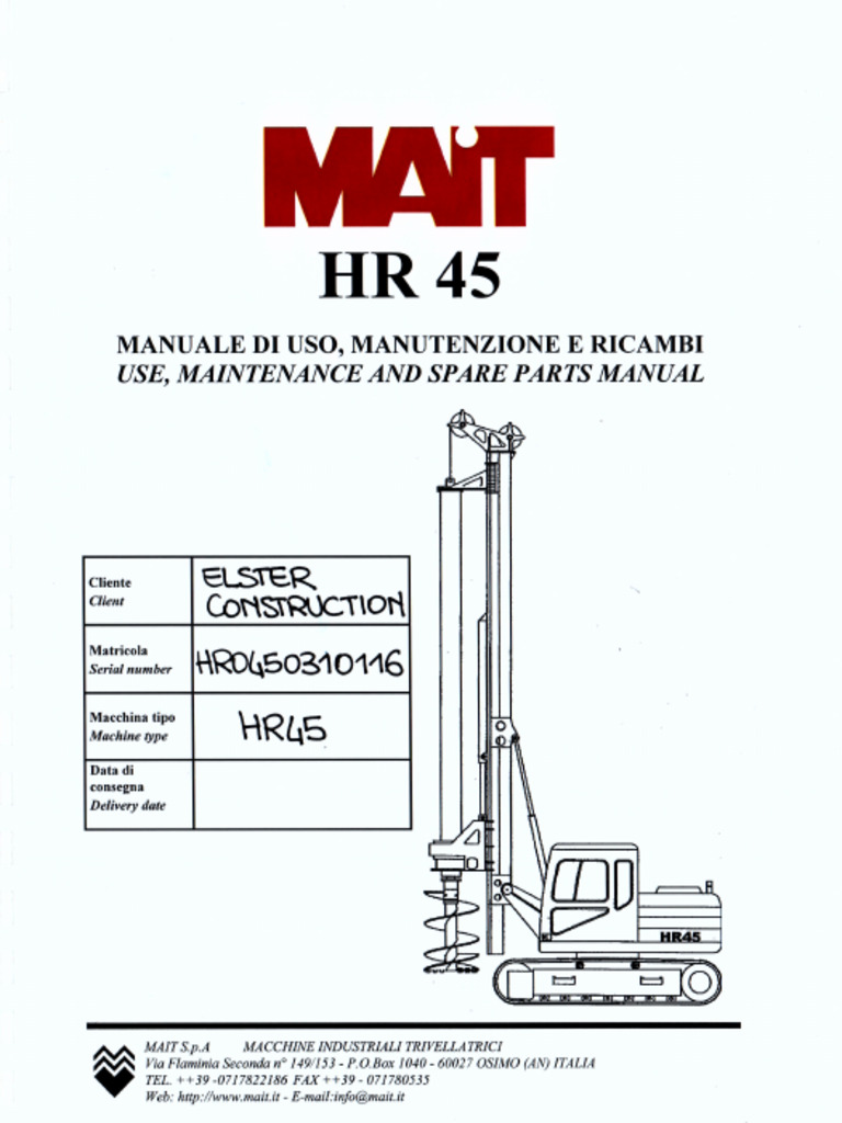 Mait HR 45 | PDF