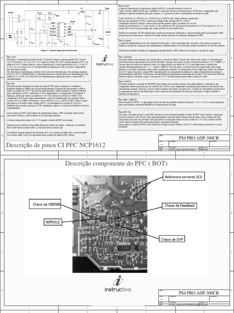 Parte Do Esquema PS4 PRO | PDF | Rede elétrica | Fonte de energia