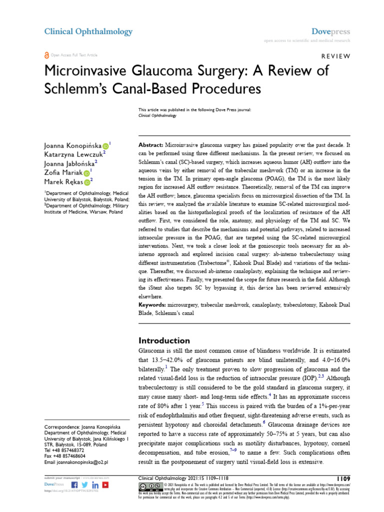 2012.microinvasive Glaucoma Surgery-A Review of Schlemm's Canal-Based ... 2012.microinvasive Glaucoma Surgery-A Review of Schlemm's Canal-Based ...
