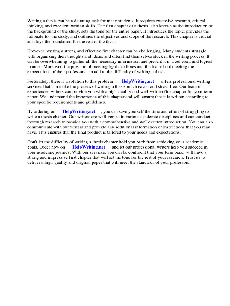 Term Paper Chapter 1 Sample | PDF | Microsoft Power Point | Methodology