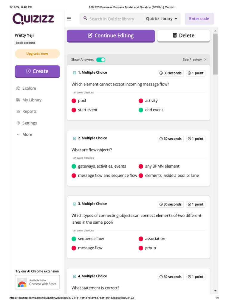 BPMN Quiz 1 | PDF | Computing | Computer Programming