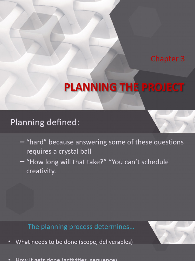 Ch4 PM Planning Stage | PDF | Business
