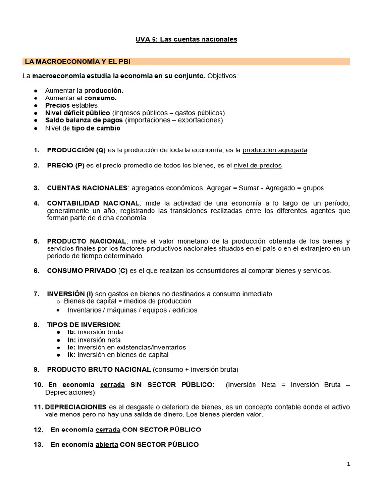 Micro y Macro Segundo Parcial | PDF | Producto Interno Bruto | Inflación