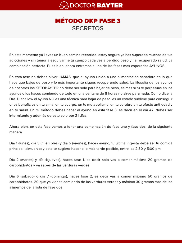 Secretos Fase 3 DKP | PDF