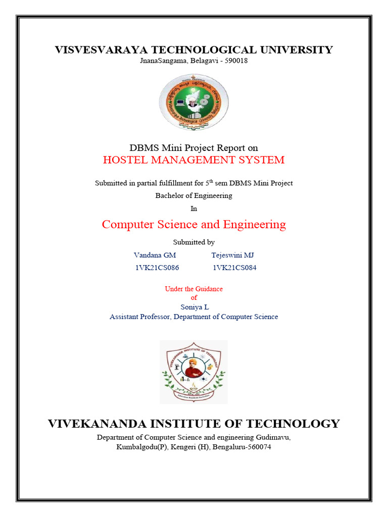 DBMS Min PJT Final Report | PDF | Databases | Relational Database