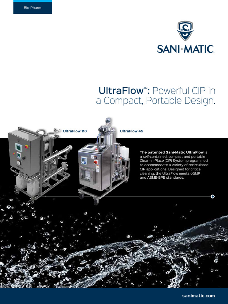 UltraFlow CIP Systems BioPharm | PDF | Pump | Water