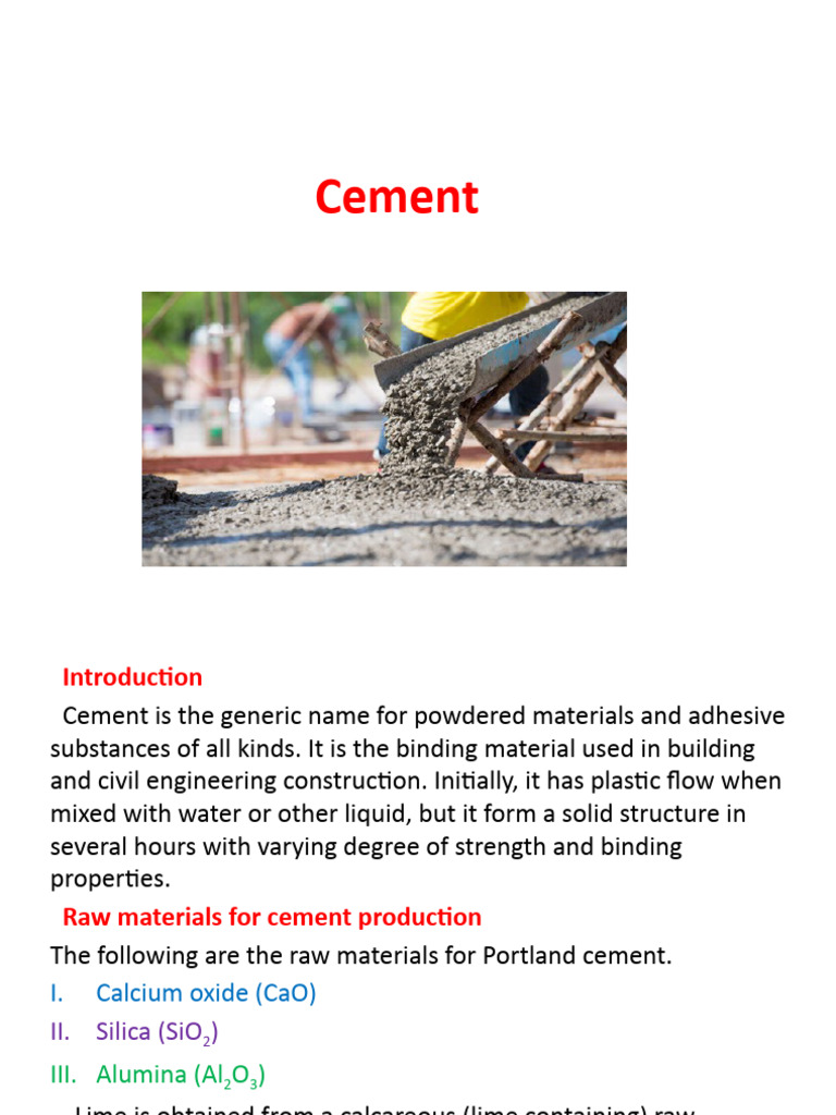 Cement | PDF | Cement | Materials