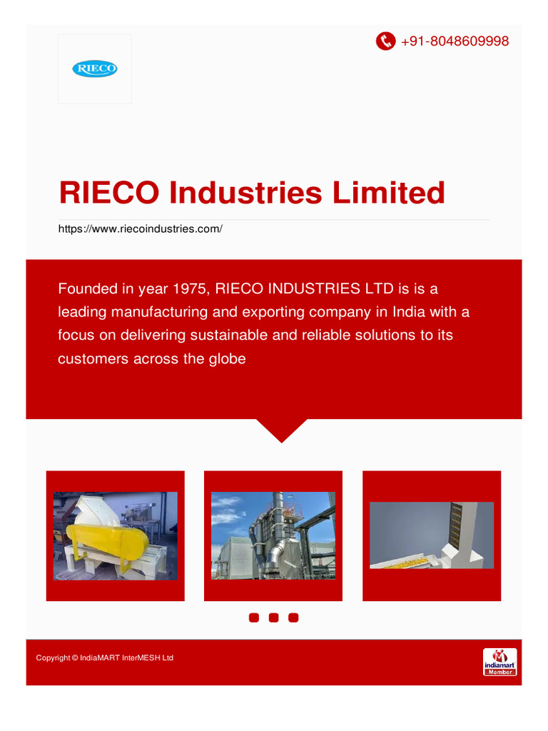 Rieco Industries Limited | PDF | Mill (Grinding)