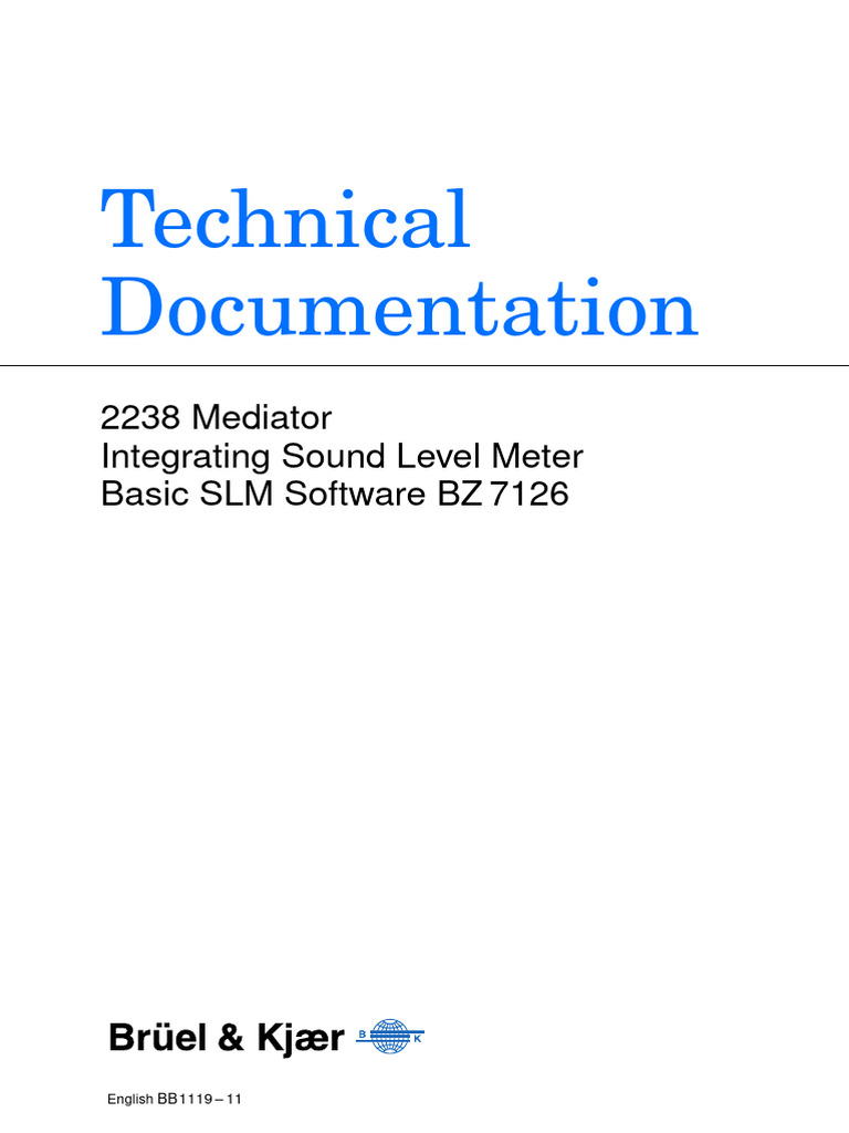 BRUEL & KJAER 2238 Basic SLM Software | PDF | Menu (Computing ...