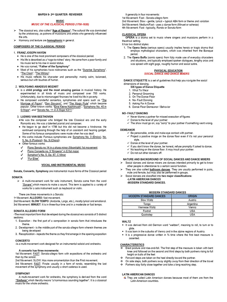 MAPEH 9-Q2-REVIEWER | PDF | Substance Abuse | Psychoactive Drugs