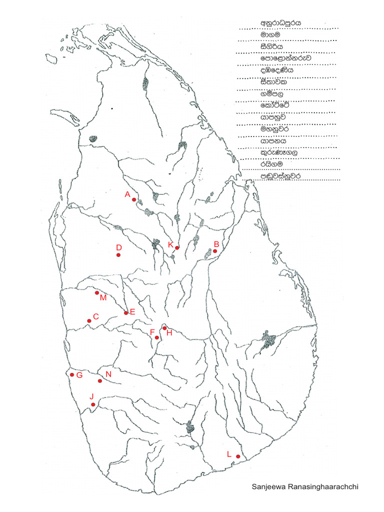 Grade 11 History Maps Sri Lanka | PDF