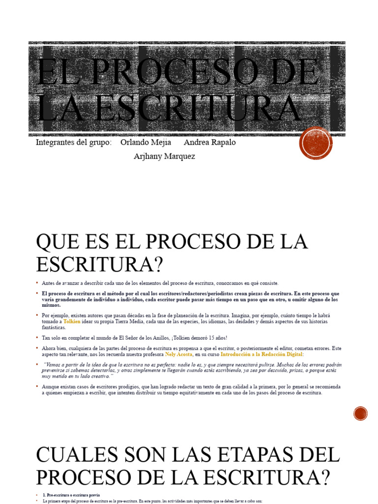 El Proceso de La Escritura-1 | PDF