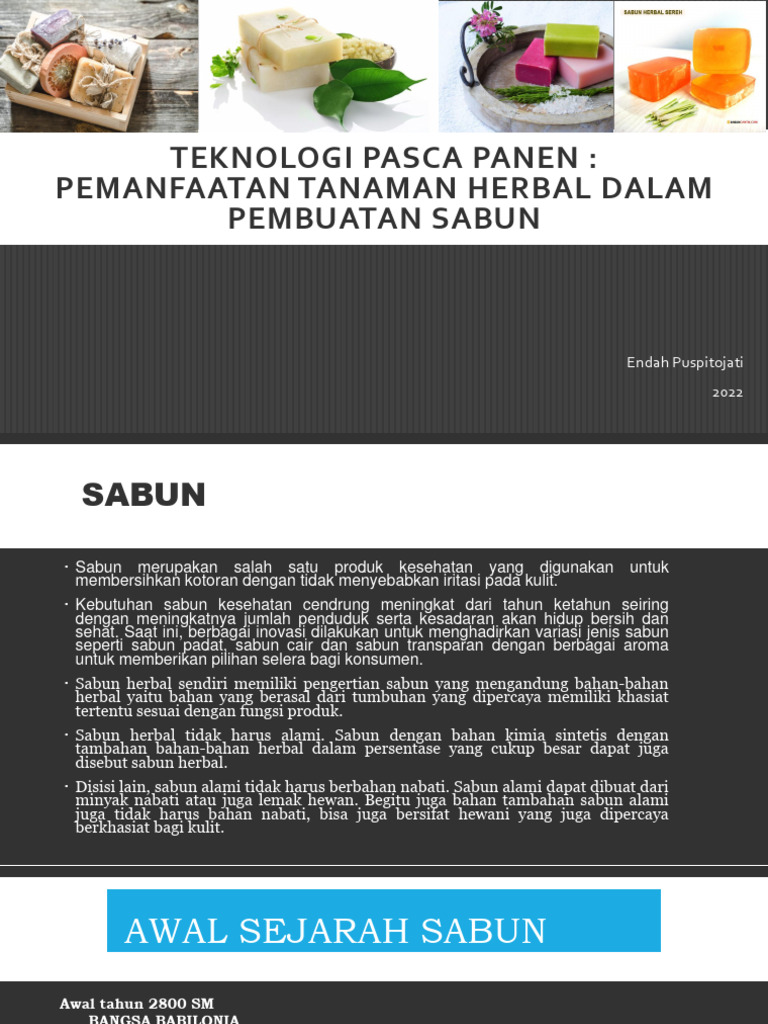 Pemanfaatan Tanaman Pembuatan Sabun | PDF | Teknologi & Rekayasa