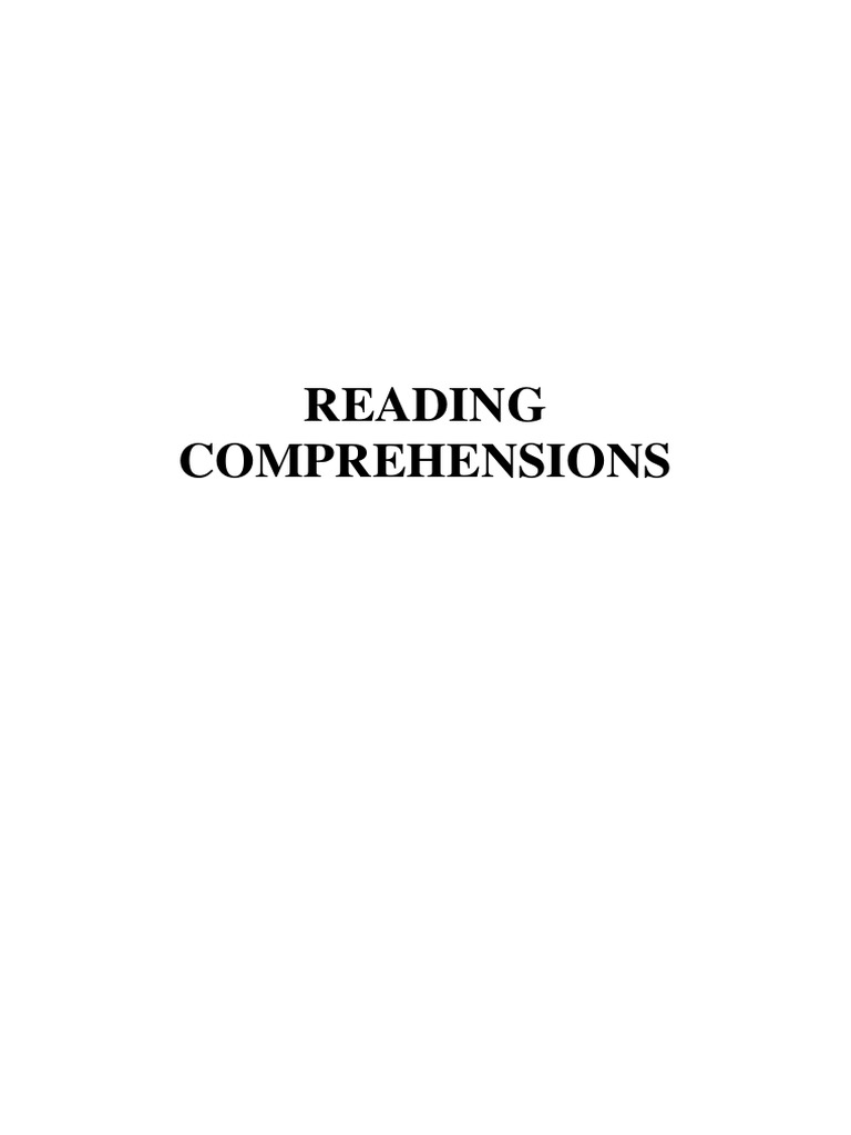 Reading Comprehensions | PDF | Human Reproduction