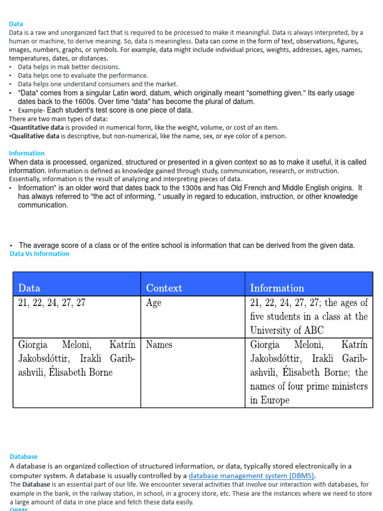 U1 | PDF | Databases | Relational Database