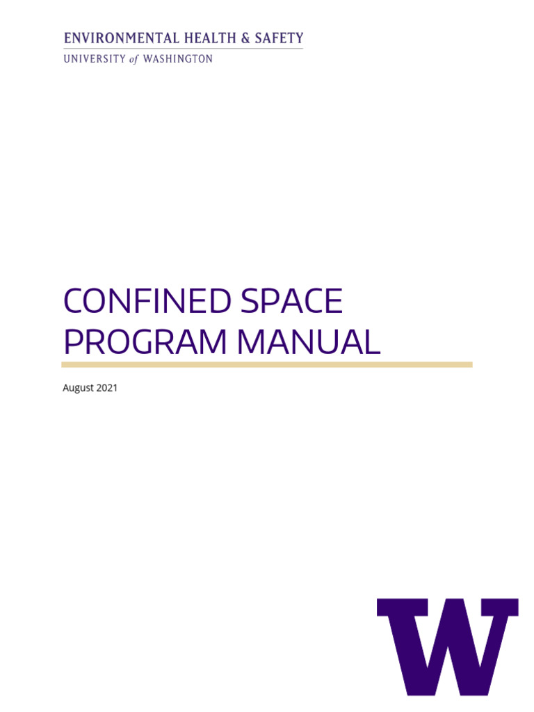 Confined Space Program Manual | Download Free PDF | Ventilation (Architecture) | Atmosphere Of Earth