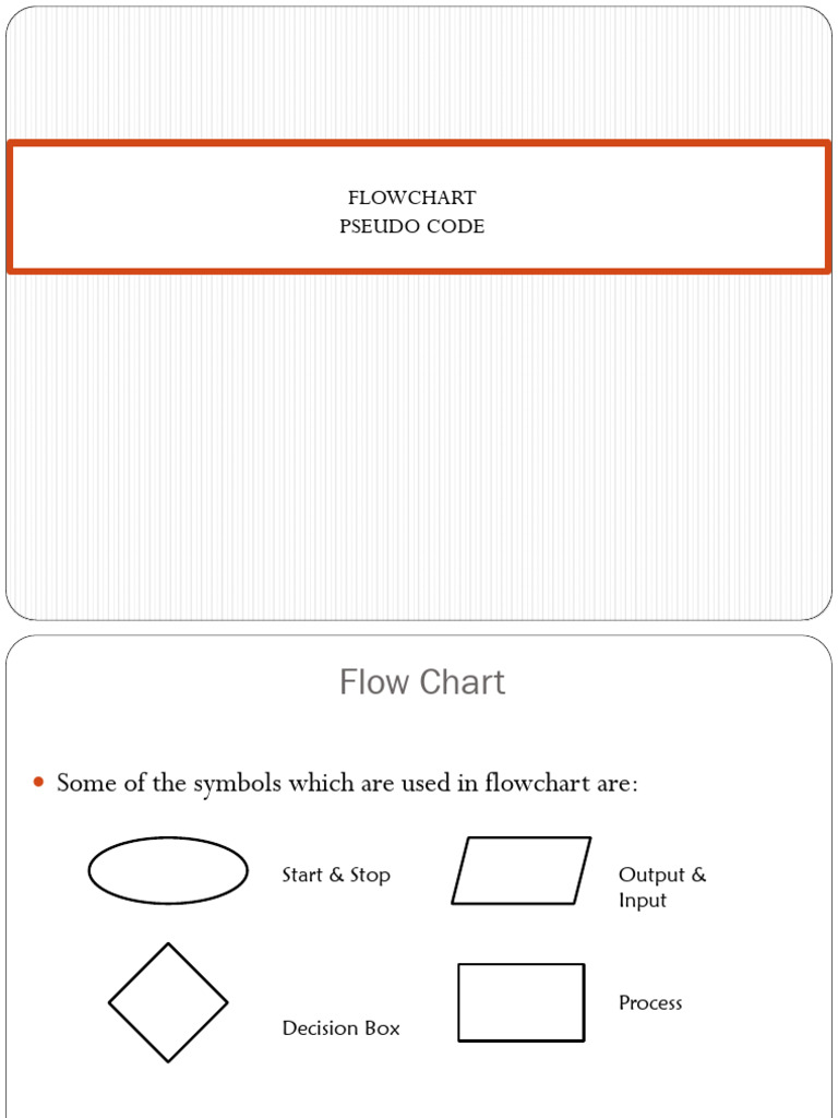 Flowchart and Pseudocode Basics | PDF | Computer Programming | Computing