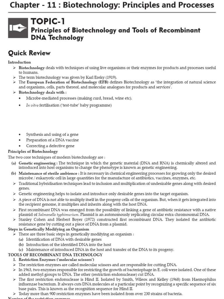 Biotechnology and It's Applications Mind Map | PDF | Molecular Cloning ...