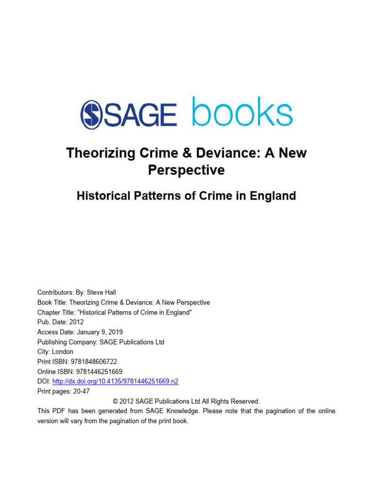 Theorizing Crime and Deviance | PDF | Crimes | Crime & Violence