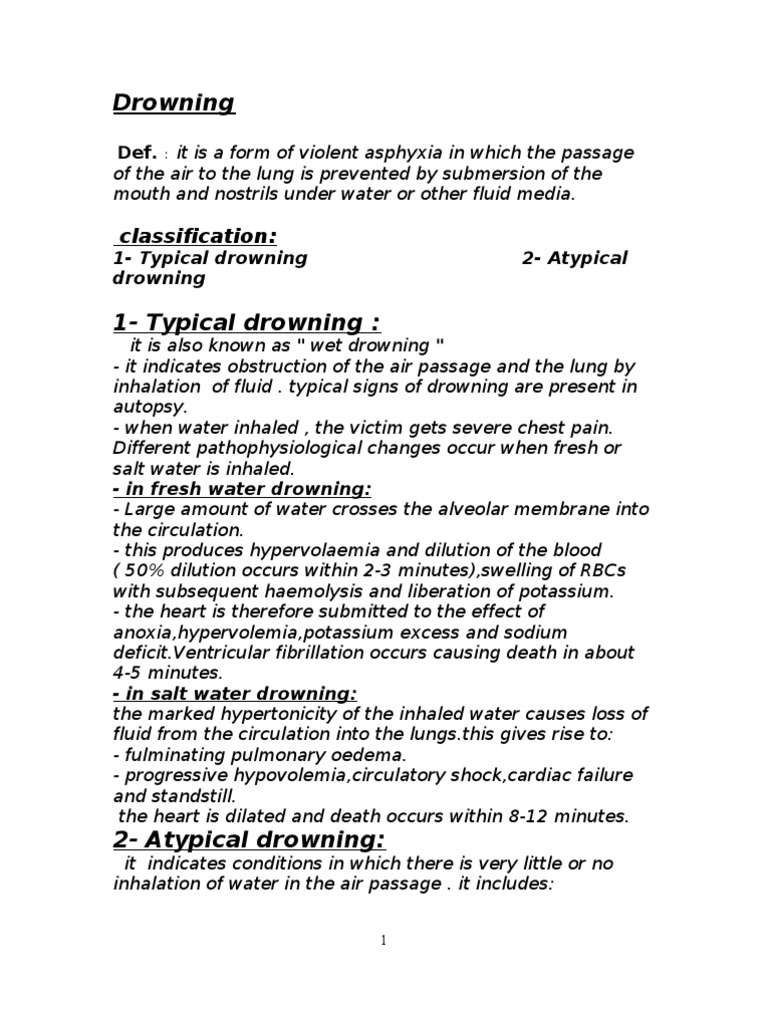 Drowning | PDF | Heart | Lung