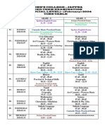 GCE AL Examination Time Table 2025 | PDF