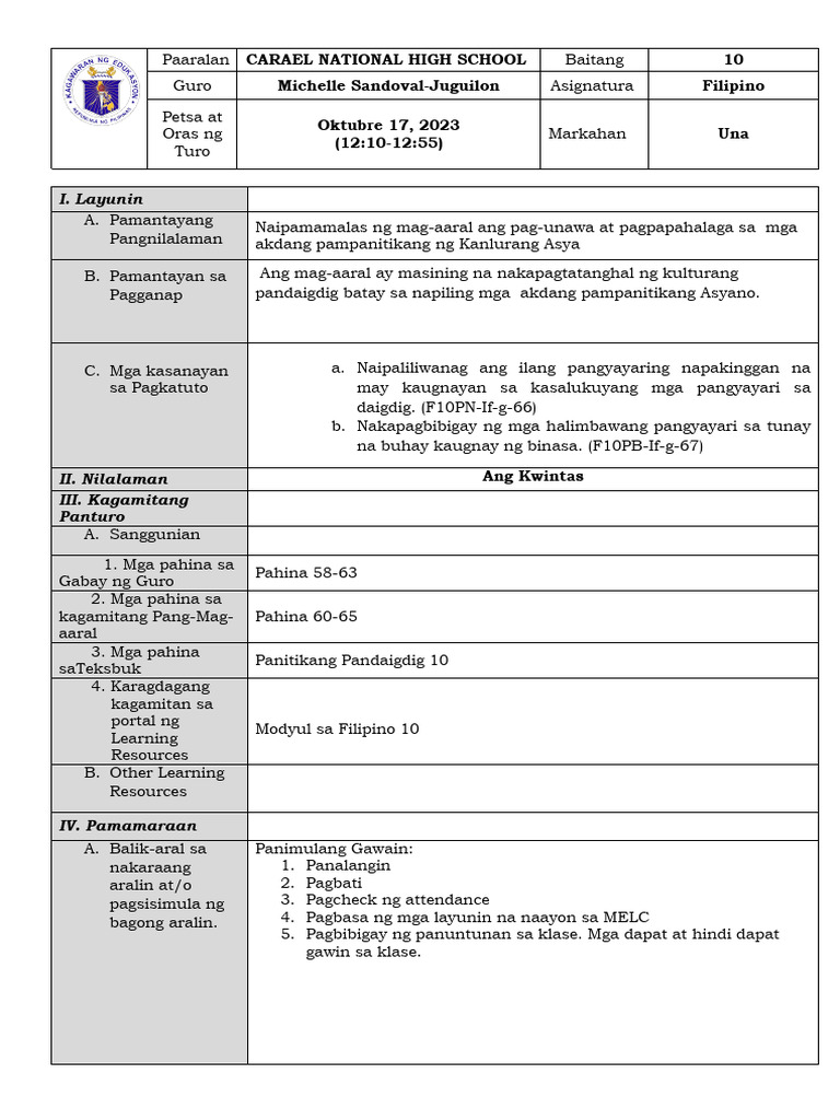 DLP For Observation 1 | PDF