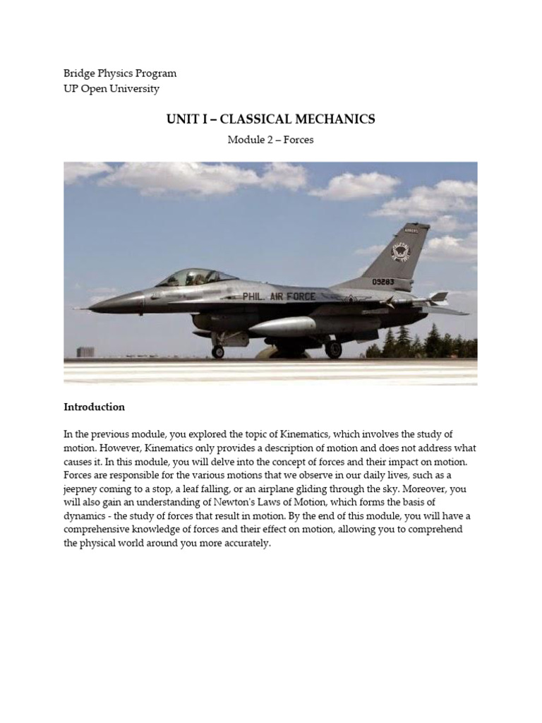 Module 2 - Forces | PDF | Force | Friction