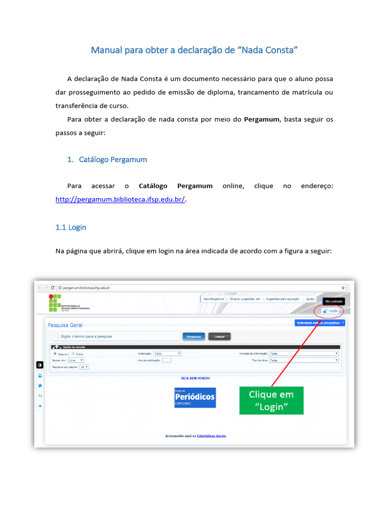 Manual de Declarao de Nada Consta | PDF