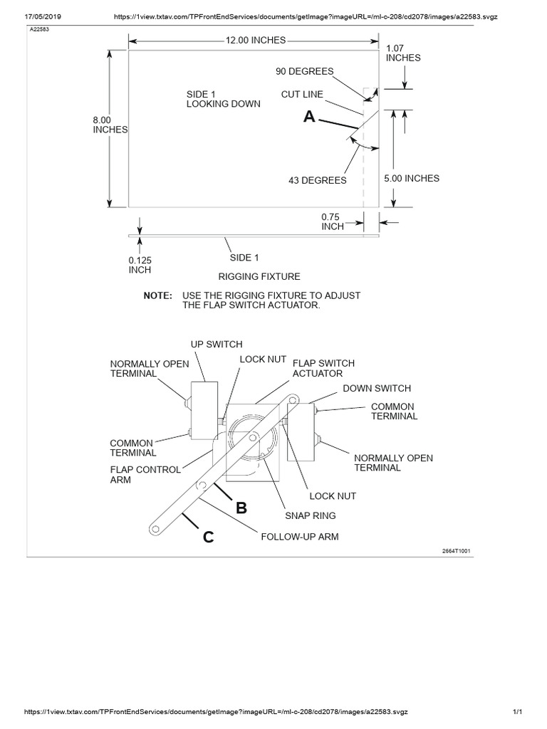 Flap Switch Actuator Rigging Fixture | PDF | Switch | Components