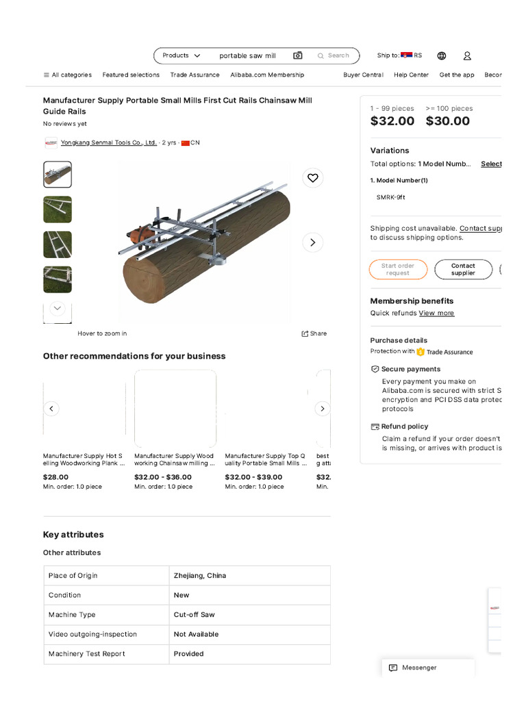 Portable Chainsaw Mill Guide | PDF | Alibaba Group