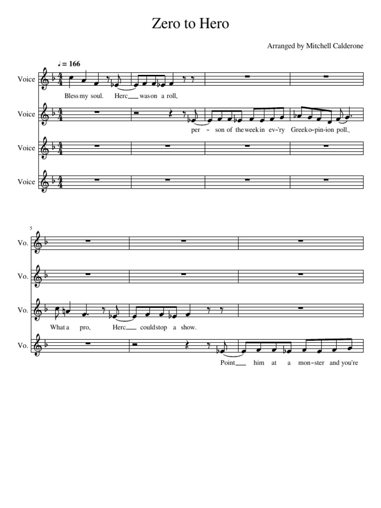 Zero To Hero Full Score | PDF