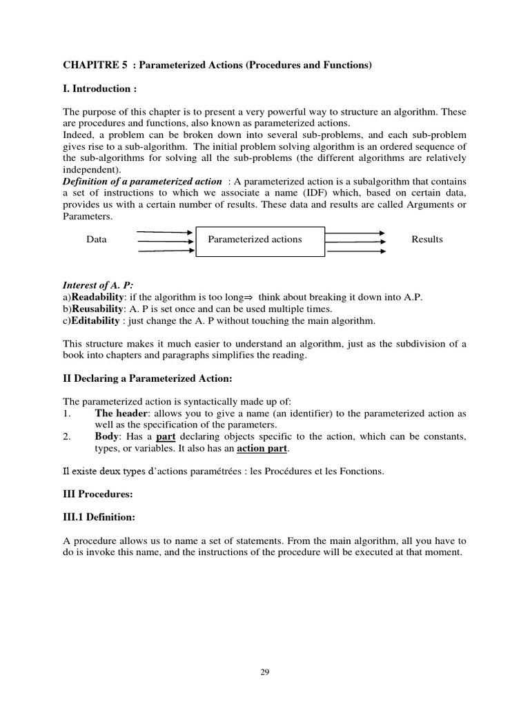 Chapitre5 En Pdf Parameter Computer Programming Computer Programming 