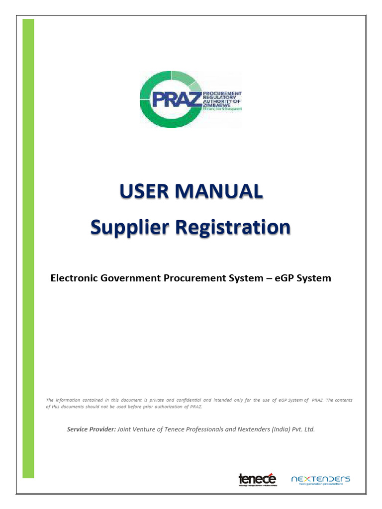 Supplier Registration User Manual V1 - 4 - JAN - 2024 | PDF | Login | Computing