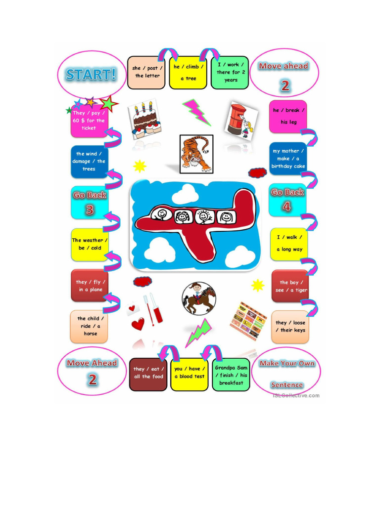 Present Simple Game | PDF