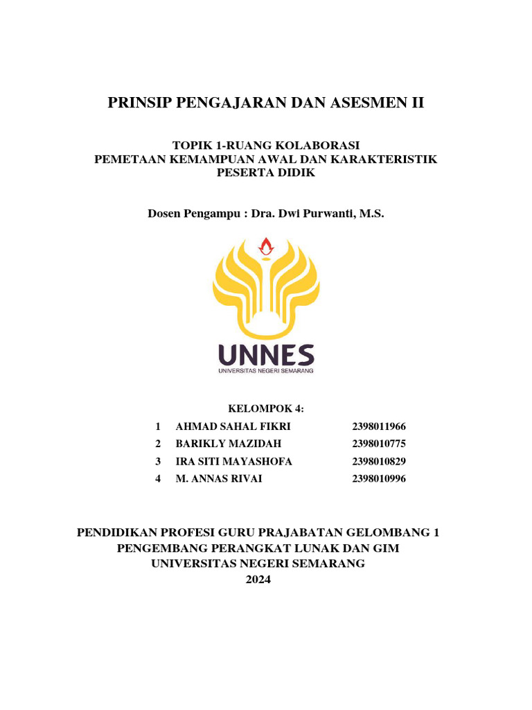 Demonstrasi Kontekstual - Asesmen Ii | PDF | Pengembangan Diri