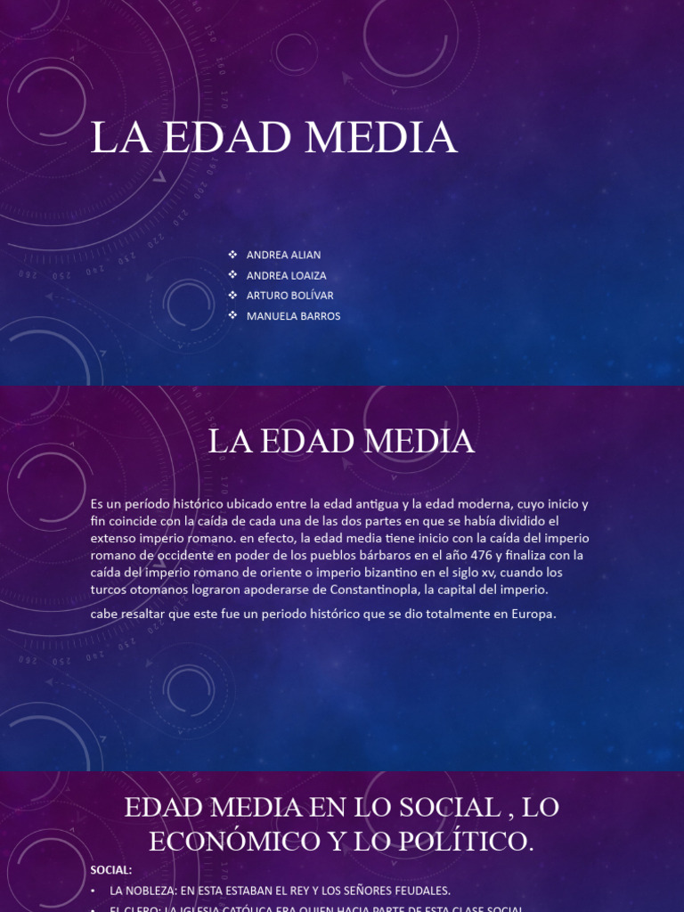 Características de la Edad Media en Europa | PDF | Edades medias ...