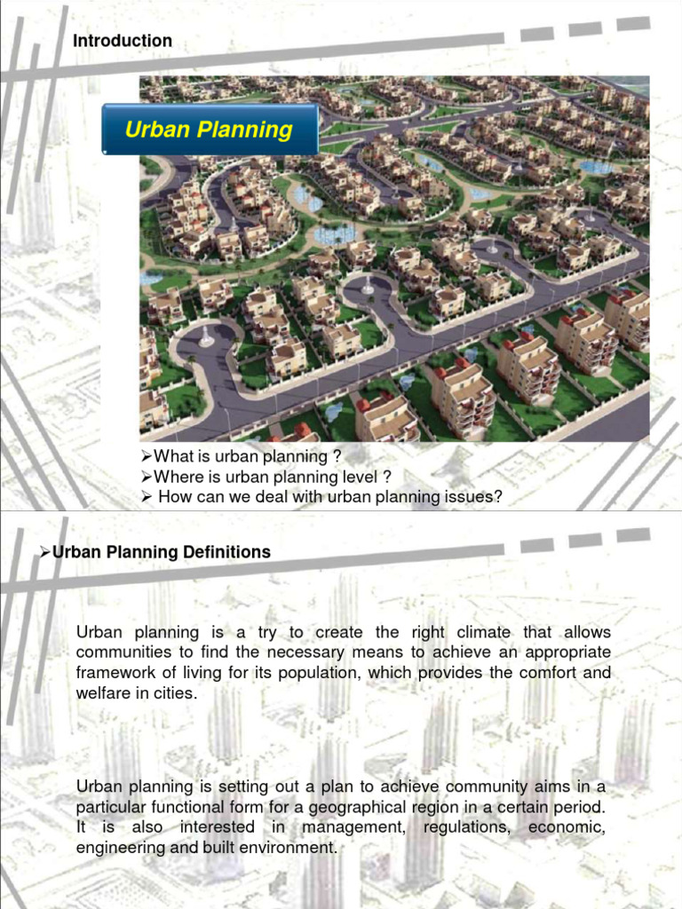 Introduction to Urban Planning Concepts | PDF | Urban Planning