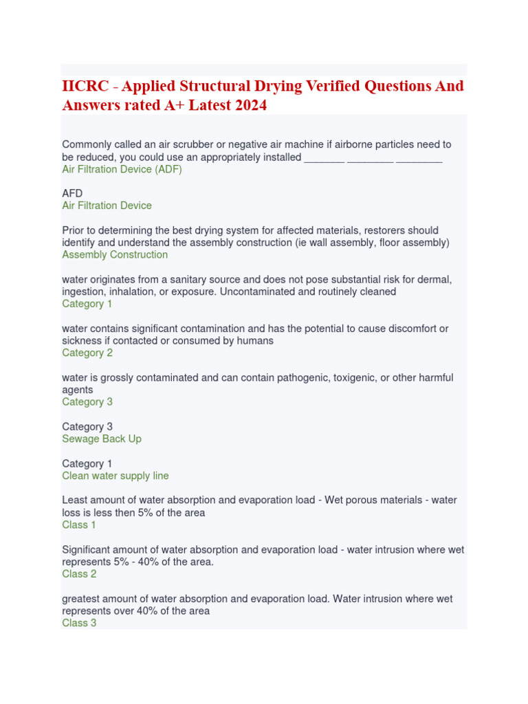 IICRC | PDF | Humidity | Heat Transfer