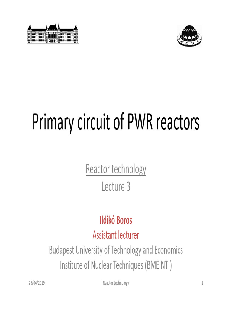 Primary Circuit in PWR Reactors | PDF | Turbine | Pressurized Water Reactor