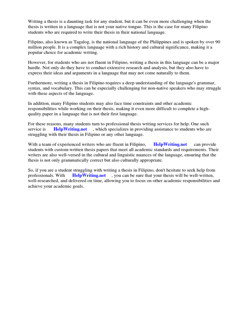 Sample Term Paper in Filipino | PDF | Tagalog Language | Academic ...