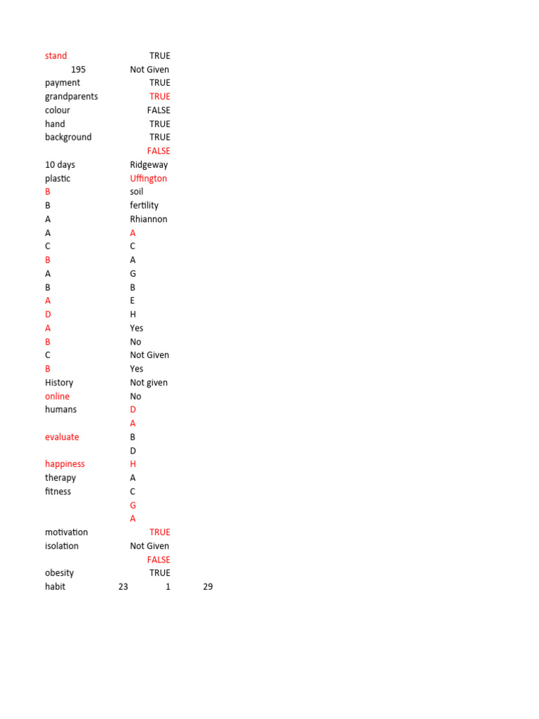 Practice Sheet Ielts | PDF
