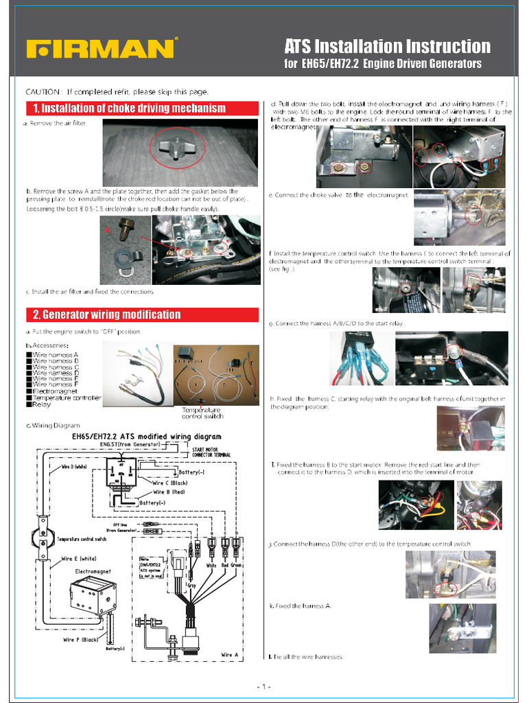 INSTRUCTION FOR ATS Connection | PDF