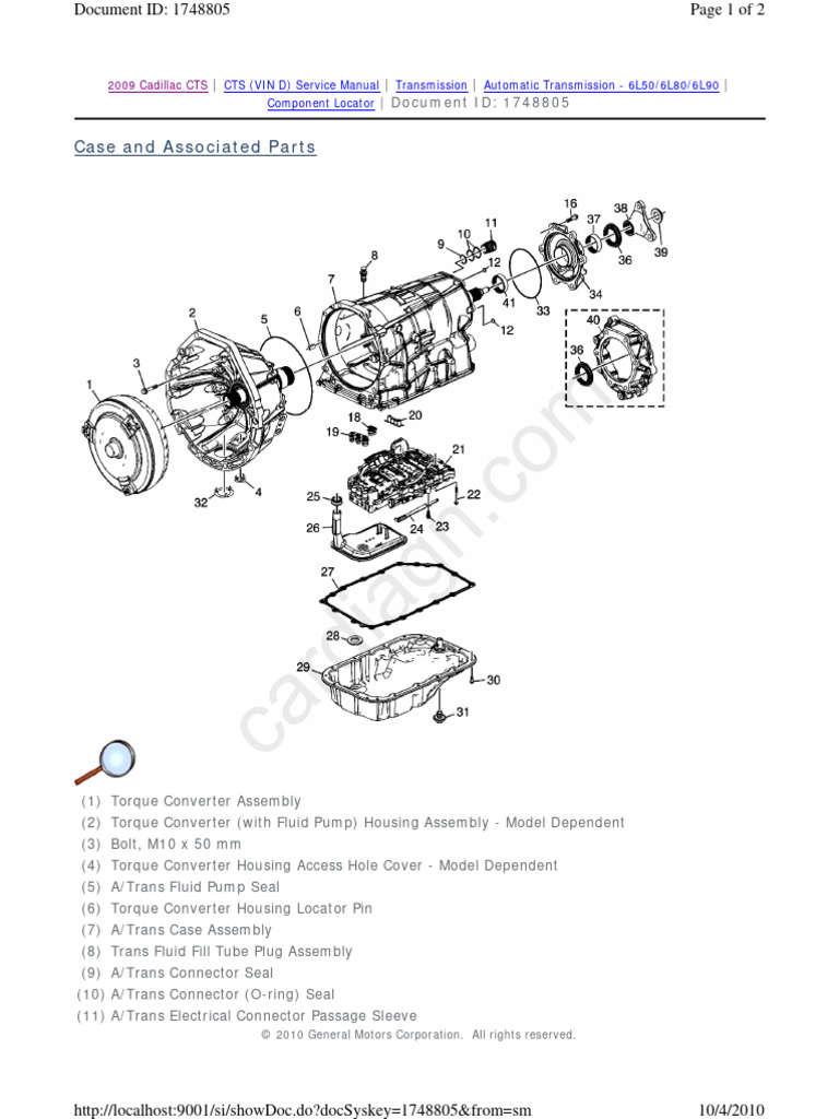 Disassembled Views (6L50) | PDF | Manual Transmission | Clutch