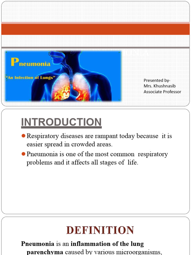 Pneumonia | PDF | Pneumonia | Respiratory Diseases