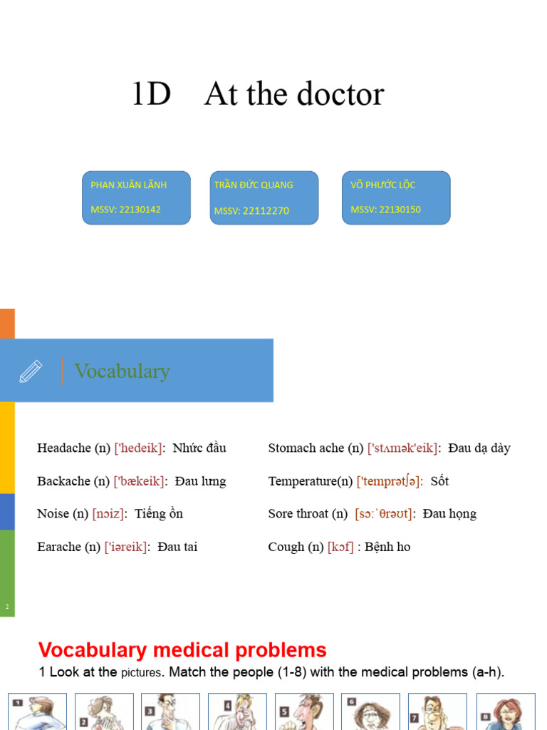 1D at the Doctor | PDF | Pharmacy | Linguistics