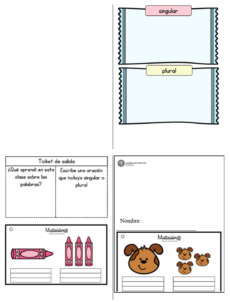 Libro Singular y Plural | PDF