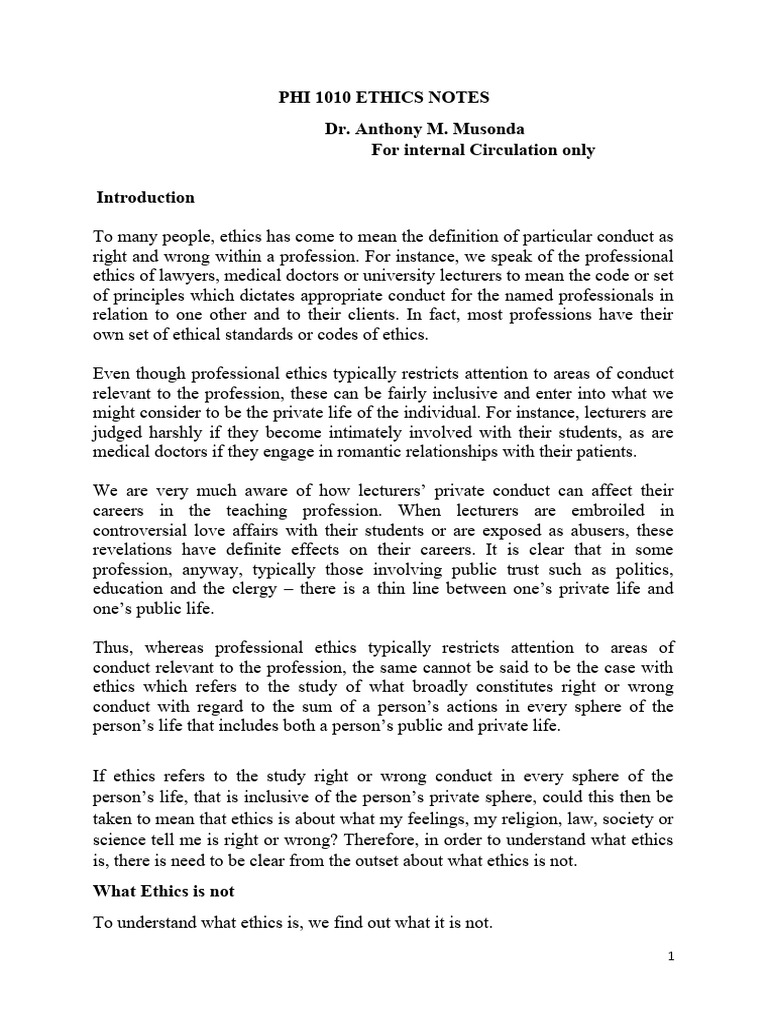 Understanding Ethics: Key Concepts | PDF | Morality | Natural Law